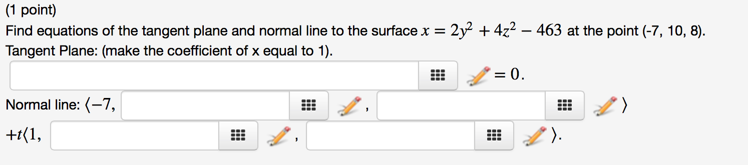 Solved Find equations of the tangent plane and normal line | Chegg.com