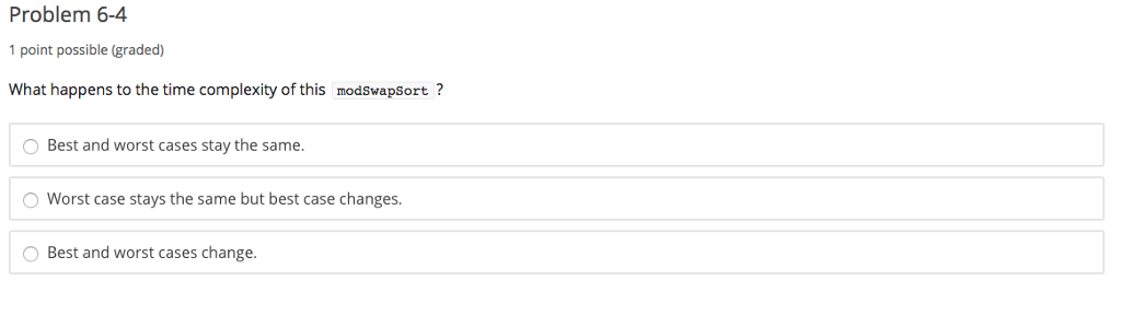 Solved Problem 6-1 point possible (graded Answer the | Chegg.com