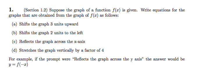 Solved Suppose the graph of a function f(x) is given. Write | Chegg.com