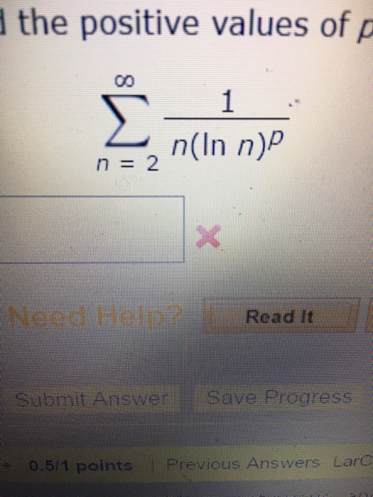 Solved Find the positive values of p for which the series | Chegg.com