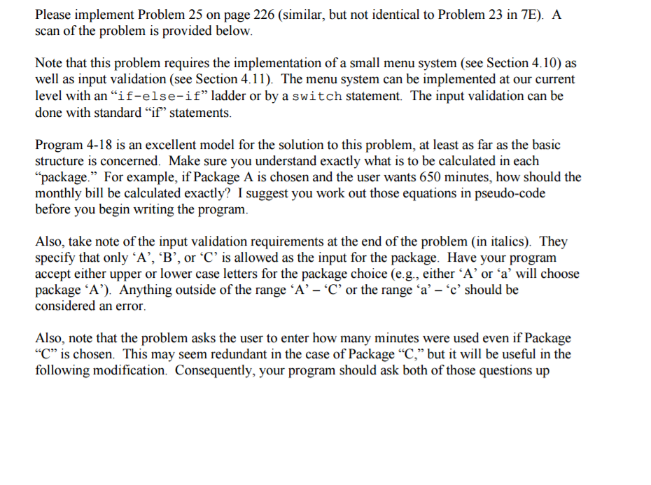 Solved Please implement Problem 25 on page 226 (similar, but | Chegg.com