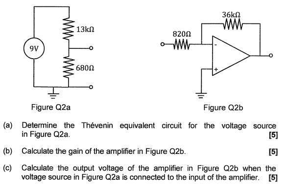 Solved 820? 9V 6802 Figure Q2a Figure Q2tb (a) Determine the | Chegg.com