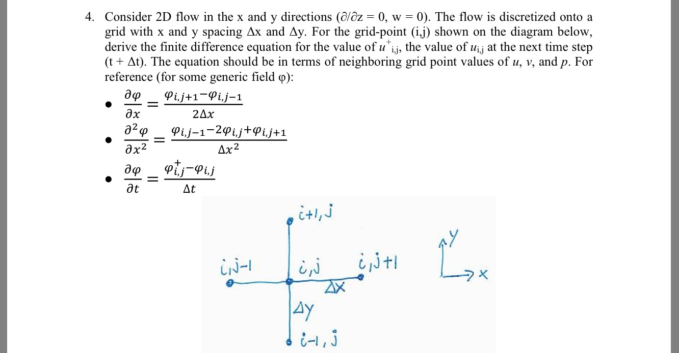 Solved Consider 2D flow in the x and y directions (?/?z = 0, | Chegg.com