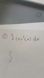 Solved integral cos^2 (x) dx | Chegg.com
