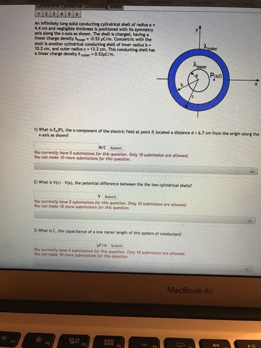 Solved 1 2 3 4 5 6 An infinitely long solid conducting | Chegg.com