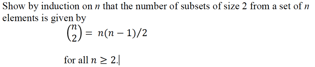 Solved Show by induction on n that the number of subsets of | Chegg.com