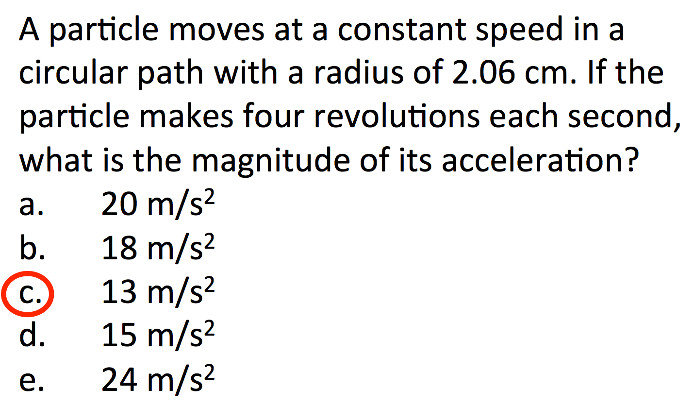 Solved A particle moves at a constant speed in a circular | Chegg.com