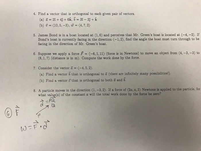 Solved Practice with Vectors Please staple your work and use | Chegg.com