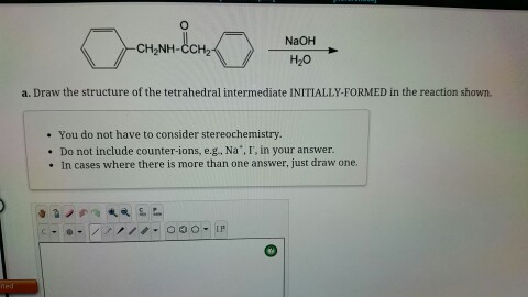 Solved Draw the tetrahedral intermediate and then the | Chegg.com