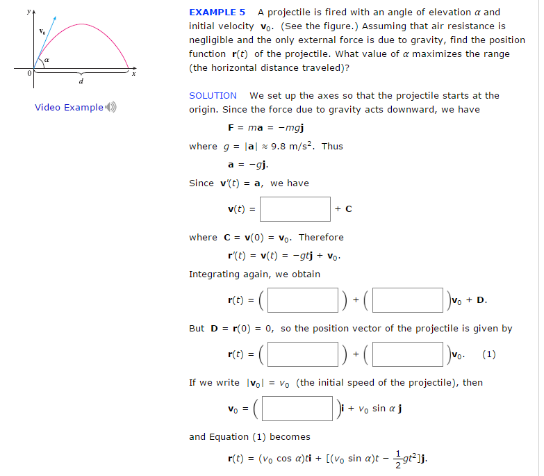 Solved A projectile is fired with an angle of elevation | Chegg.com