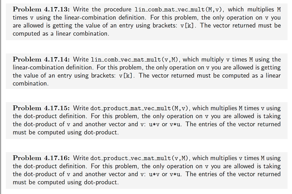 matrix-vector-and-vector-matrix-multiplication-chegg