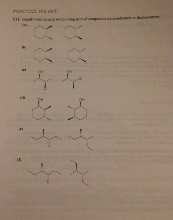 Solved Identify whether each of following pairs of compounds | Chegg.com