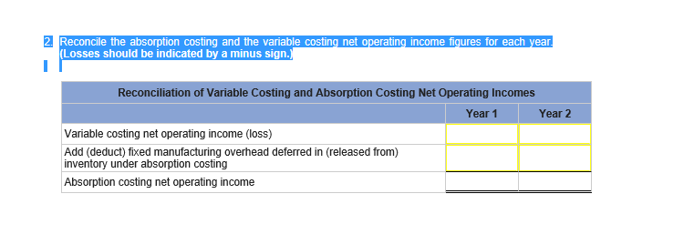 Solved Required 1 Prepare A Variable Costing Contribution