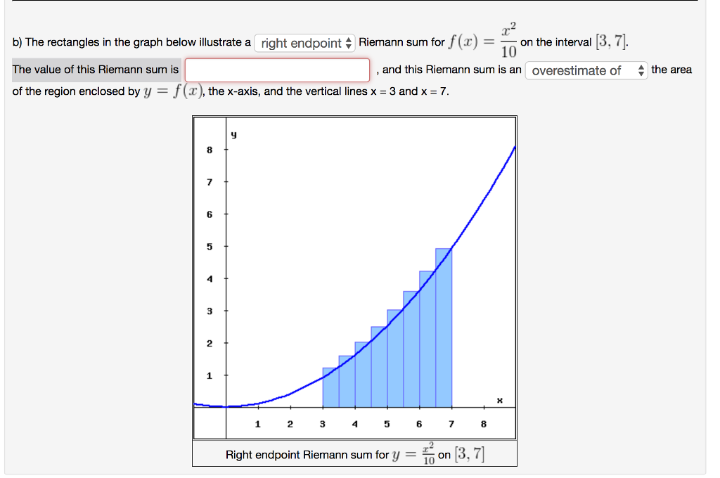 Solved Please helping finding value of Riemann sum. I would | Chegg.com