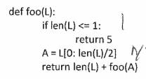 Solved def foo(L): if len(L)