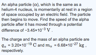Solved An alpha particle (a), which is the same as a | Chegg.com