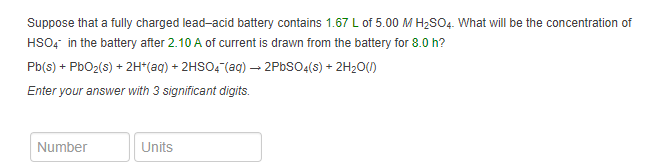 Solved Suppose that a fully charged lead-acid battery | Chegg.com