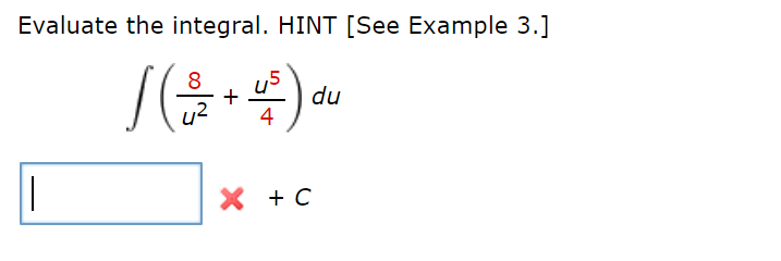 Solved Evaluate the integral. HINT [See Example 3.] 8 2 4 | Chegg.com