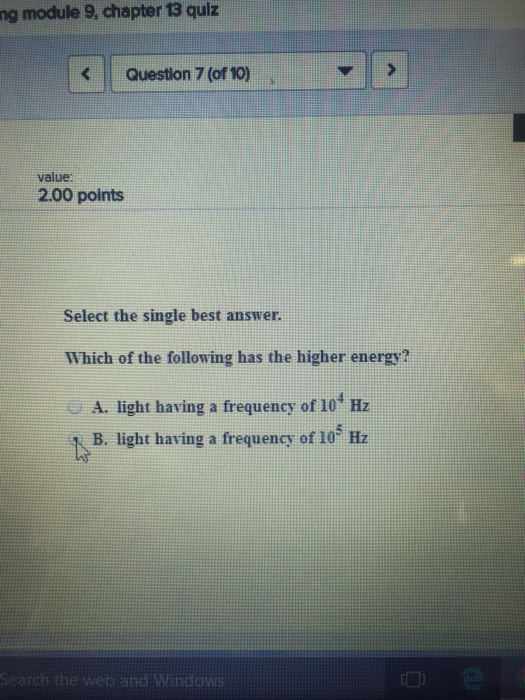 Solved Select the single best answer. Which of the | Chegg.com