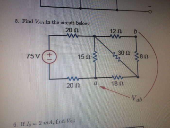 Solved Find V_AB in the circuit below: | Chegg.com