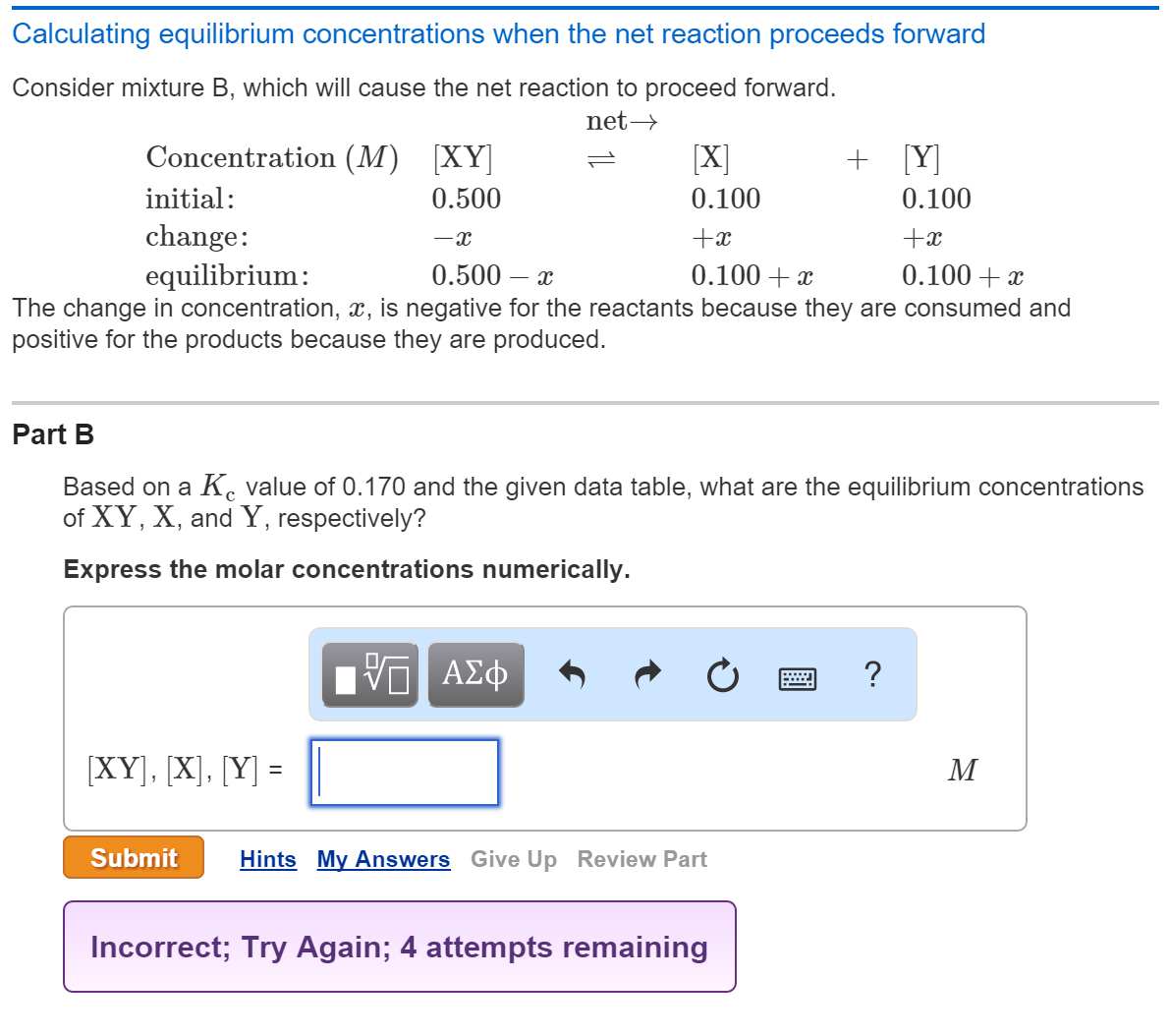Solved Consider mixture B, which will cause the net reaction | Chegg.com