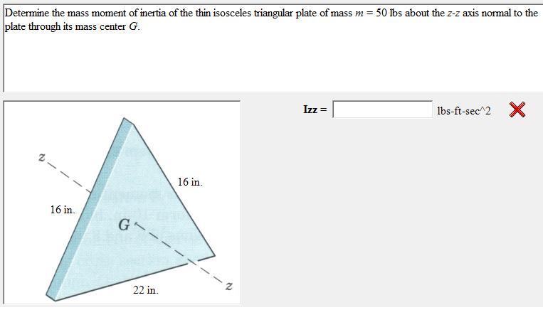 Solved Determine the mass moment of inertia of the thin | Chegg.com