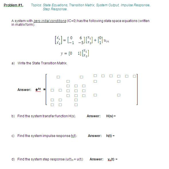 Solved A system with zero initial conditions (IC=0) has the | Chegg.com