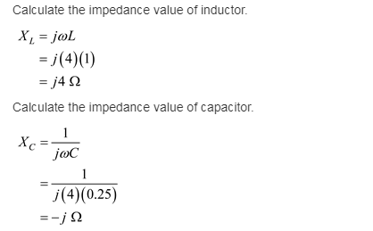 Solved Calculate the impedance value of inductor. Calculate | Chegg.com