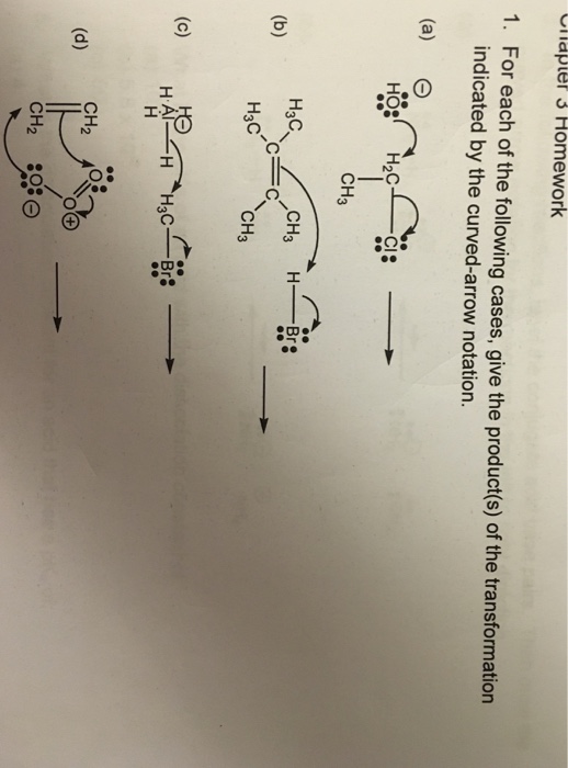 Solved for each of the following cases give the products of | Chegg.com