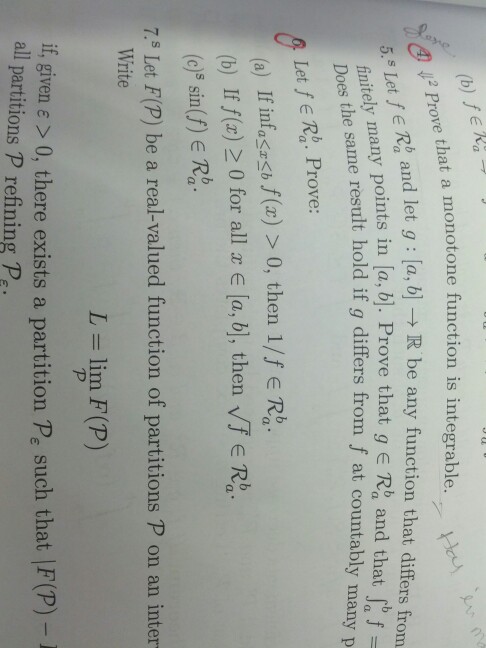 Solved (b) fERa → a v? Prove that a monotone er tfeRa 5.s | Chegg.com