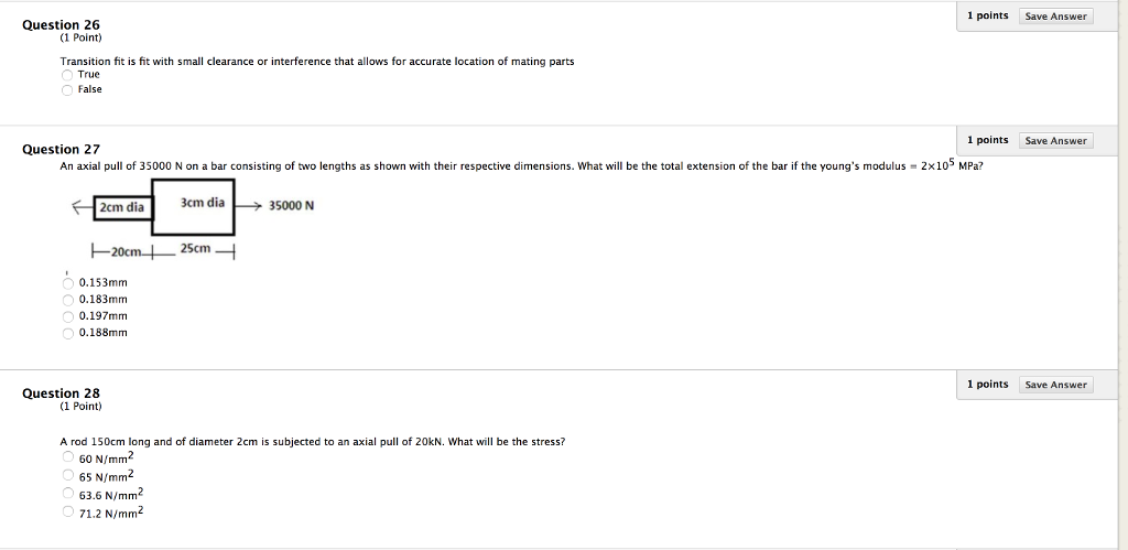 Solved 1 points Save Answer Question 26 (1 Point) Transition | Chegg.com