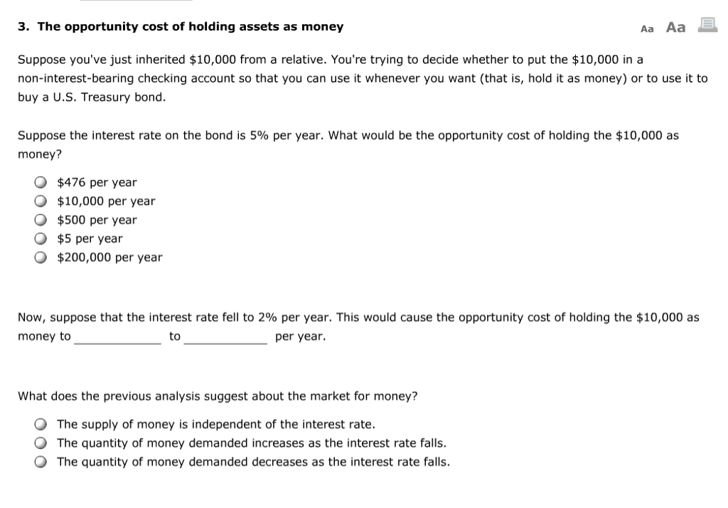 Solved Suppose you've just inherited $10,000 from a | Chegg.com