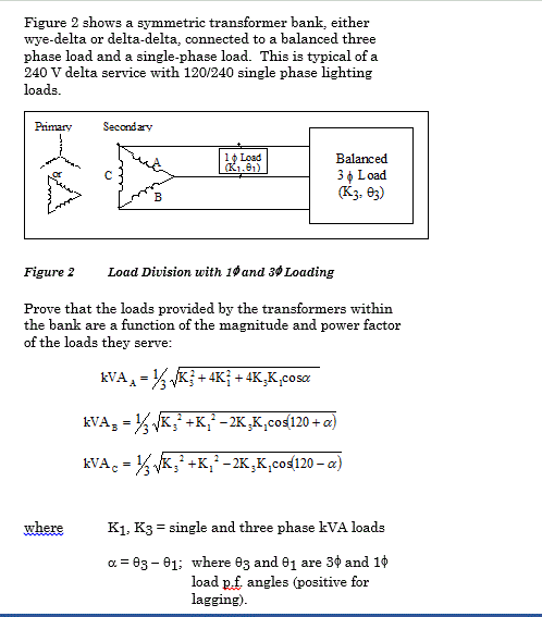 Solved Figure 2 shows a symmetric transformer bank, either | Chegg.com