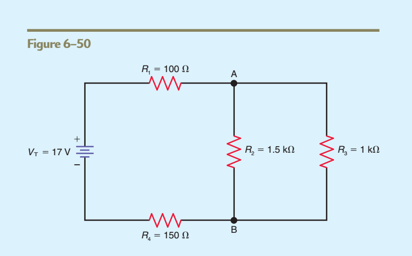 Solved Construct the series circuit in Fig. 6-50 with | Chegg.com