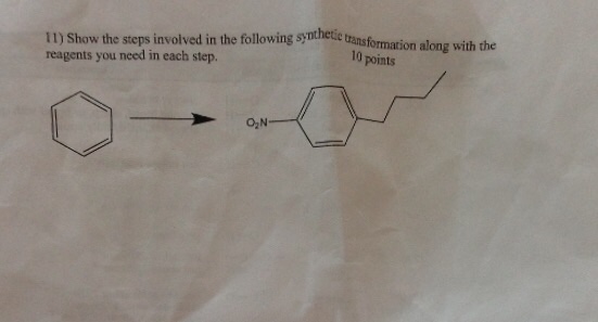 Solved Show the steps involved in the following synthetic | Chegg.com