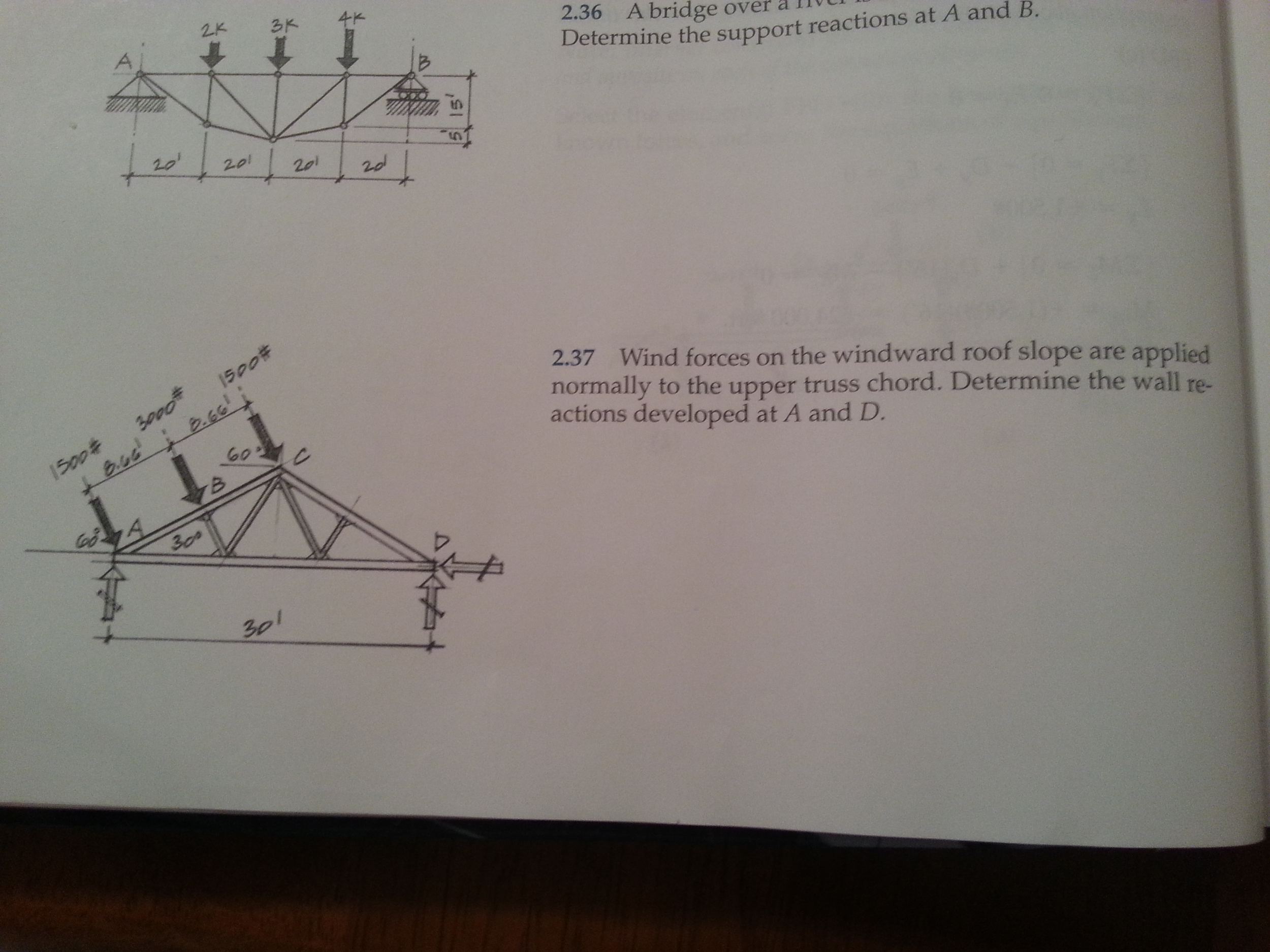 A bridge over a Determine the support reactions at A | Chegg.com