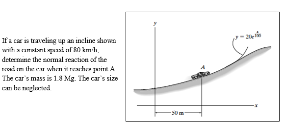 Solved If a car is traveling up an incline shown with a | Chegg.com