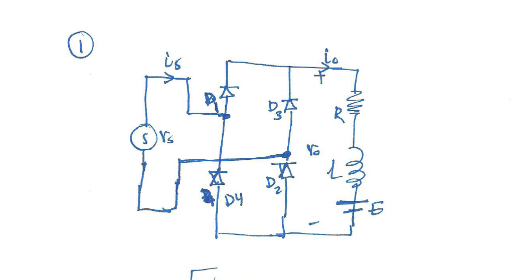 Solved A full-wave diode rectifier with an RL load is | Chegg.com