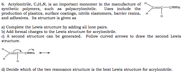 Ch2chcn Lewis Dot Structure