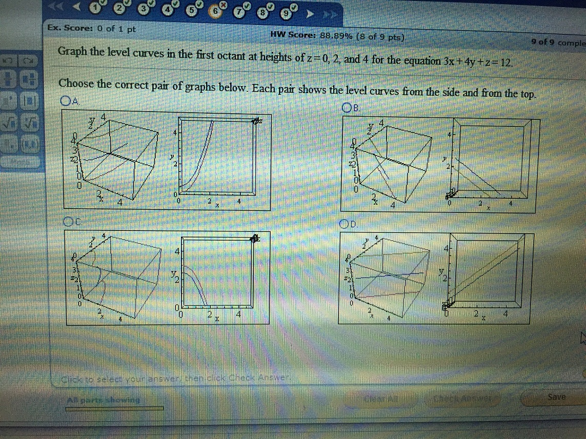 Solved Graph the level curves in the first octant at heights | Chegg.com