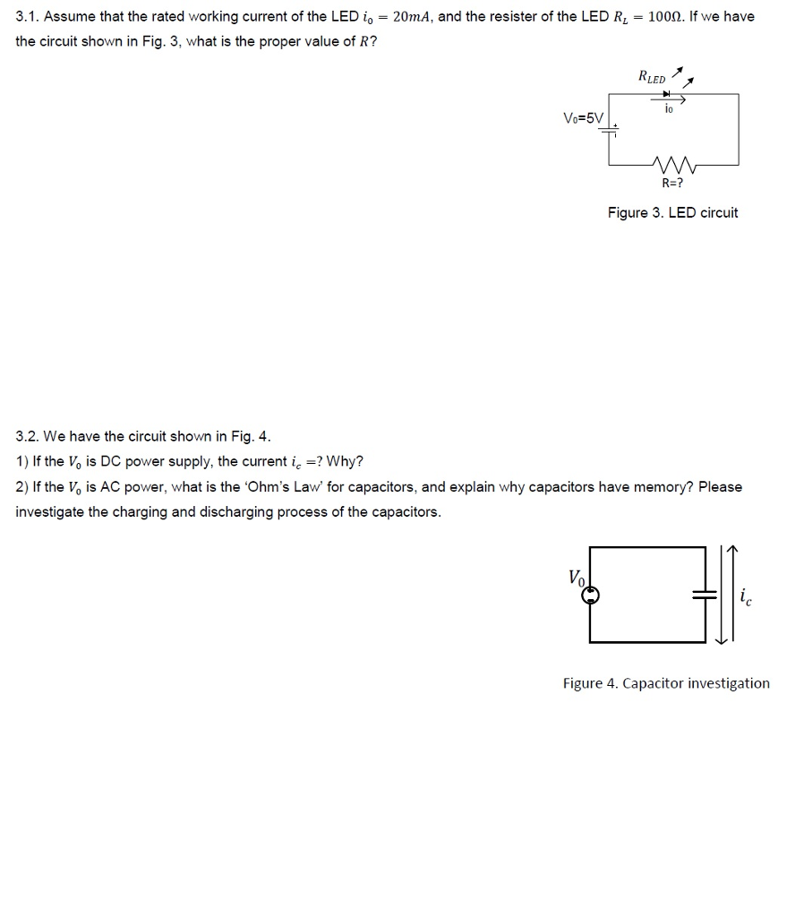 Solved 3.1. Assume that the rated working current of the | Chegg.com