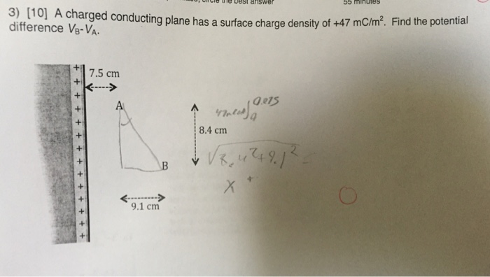Solved (3) does E=Sigma/epsilon_0 and dV=-Ed Cos(theta) or | Chegg.com