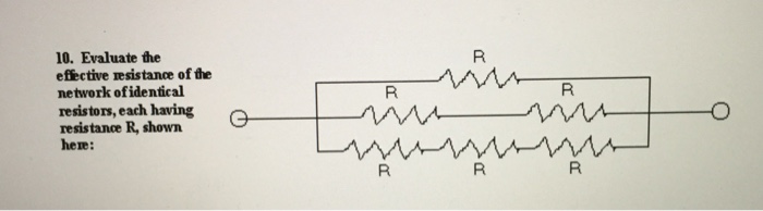 Solved Evaluate the effective resistance of the network of | Chegg.com