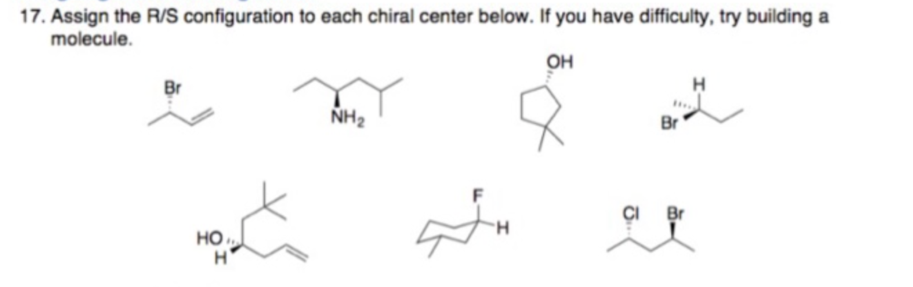 Solved Assign the R/S configuration to each chiral center | Chegg.com