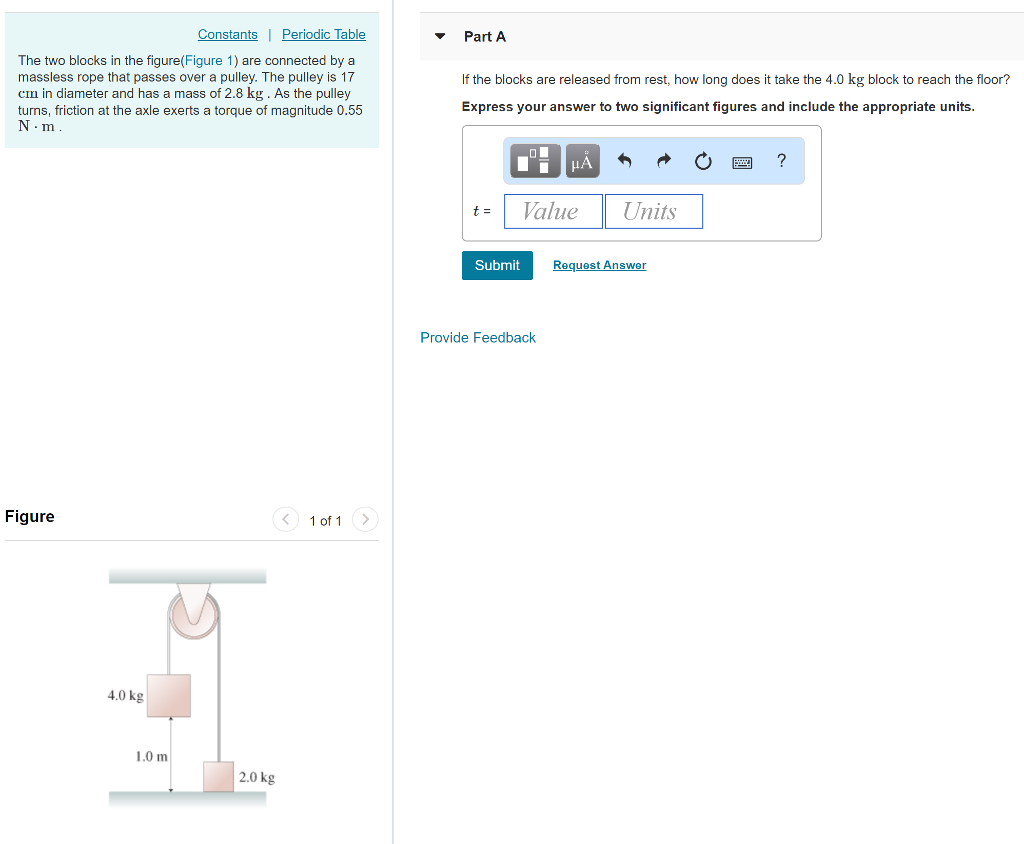 Solved Constants| Periodic Table Part A The two blocks in | Chegg.com