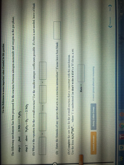 Solved The following mechanism has been proposed for the | Chegg.com