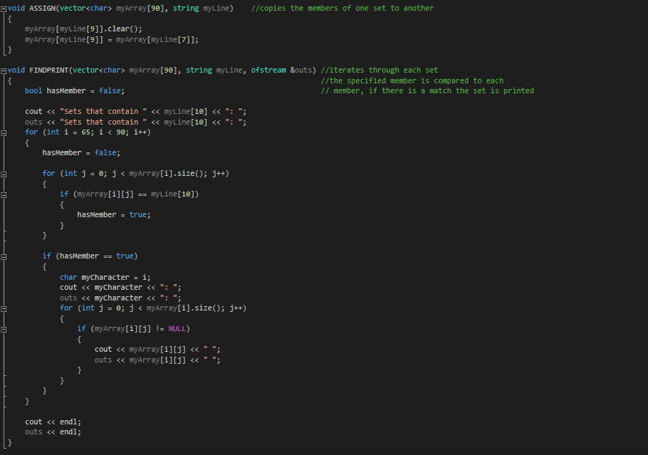 Solved void ASSlGN(vector myArray[90], string | Chegg.com