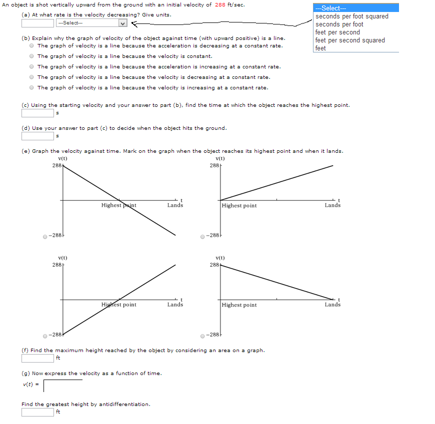 Solved An object is shot vertically upward from the ground | Chegg.com