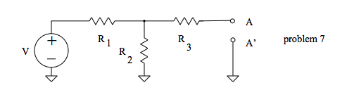 Solved 7. Thevenize the circuit "looking into" nodes A-A'. | Chegg.com