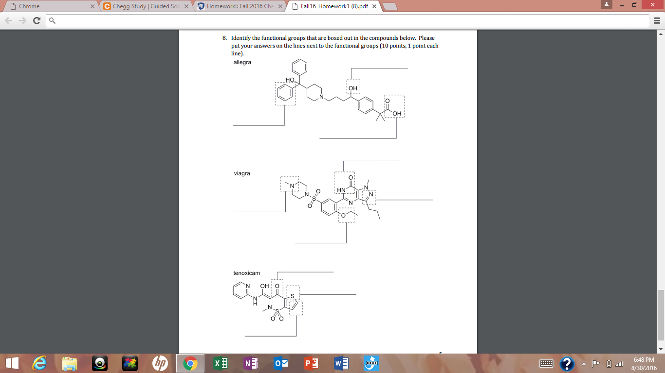 Solved Identify the functional groups that are boxed out in | Chegg.com